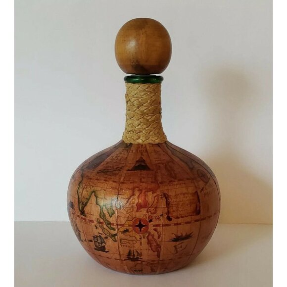 Ethan Allen | Accents | Ethan Allen Leather Wrap Decanter Liquor Bottle ...